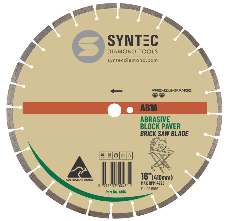 AB16 | Abrasive Block Paver Brick Saw-16" – Syntec Diamond Tools