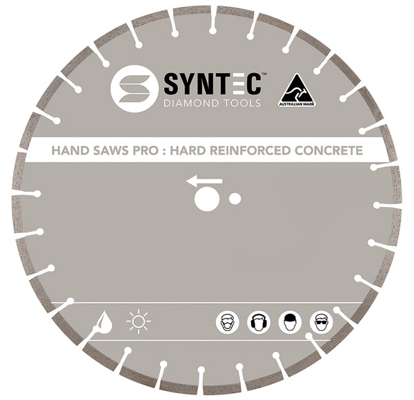 Diamond Blades Pro Range Hard Reinforced Concrete for Hand Saw – Syntec ...